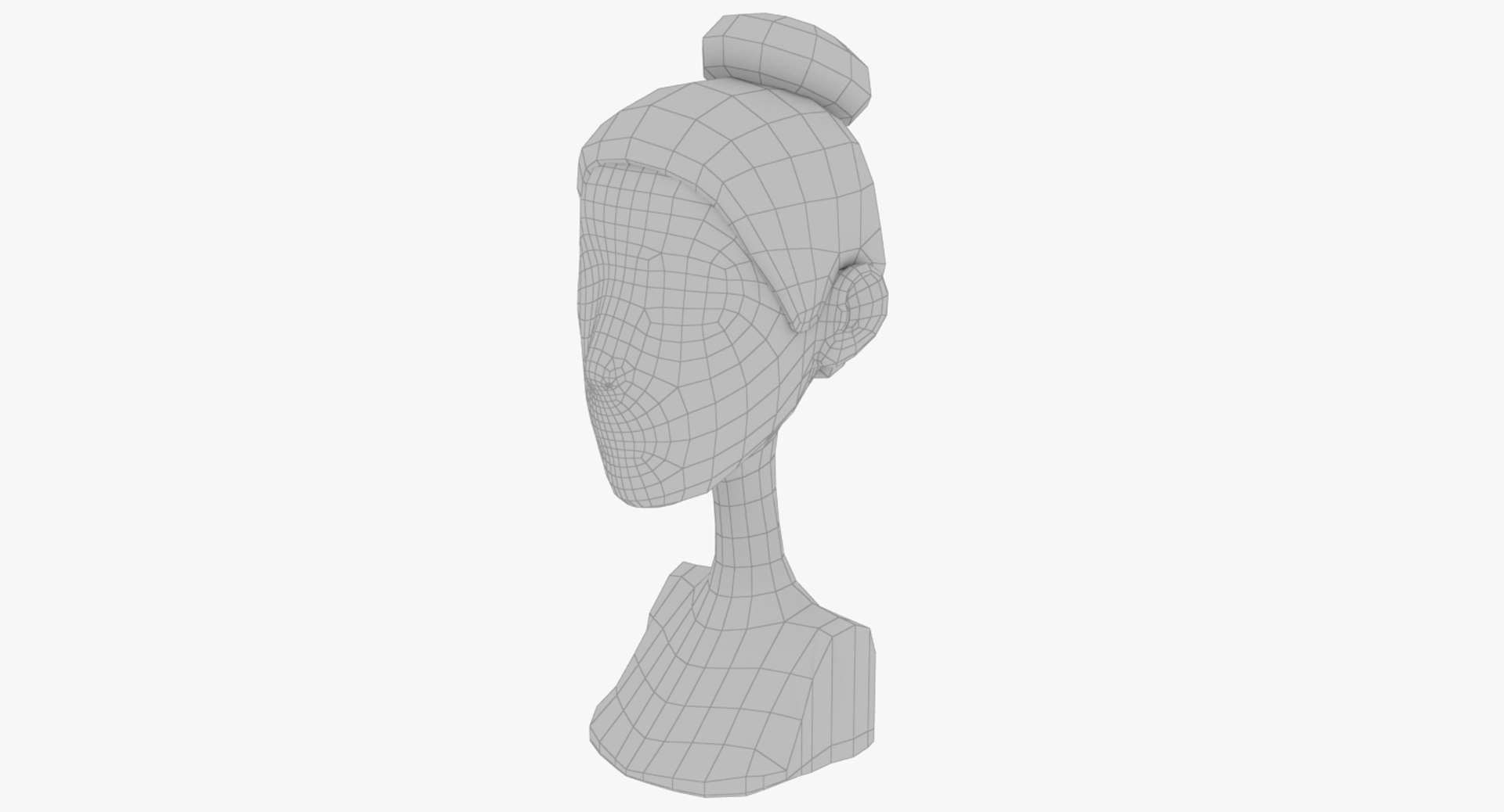3D polygonal hairstyles woman hair - TurboSquid 1280834