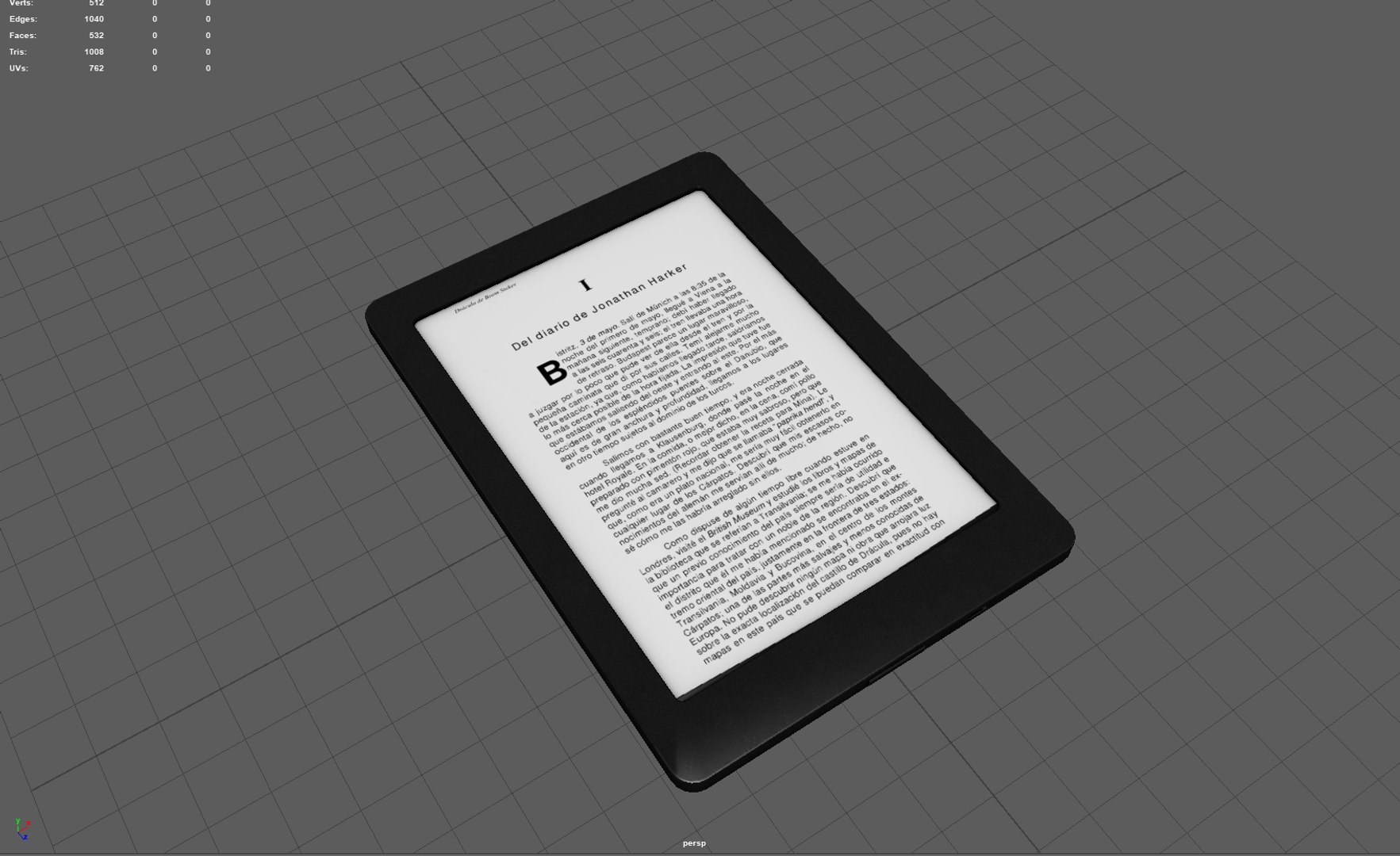 Ebook 3D model - TurboSquid 2103482