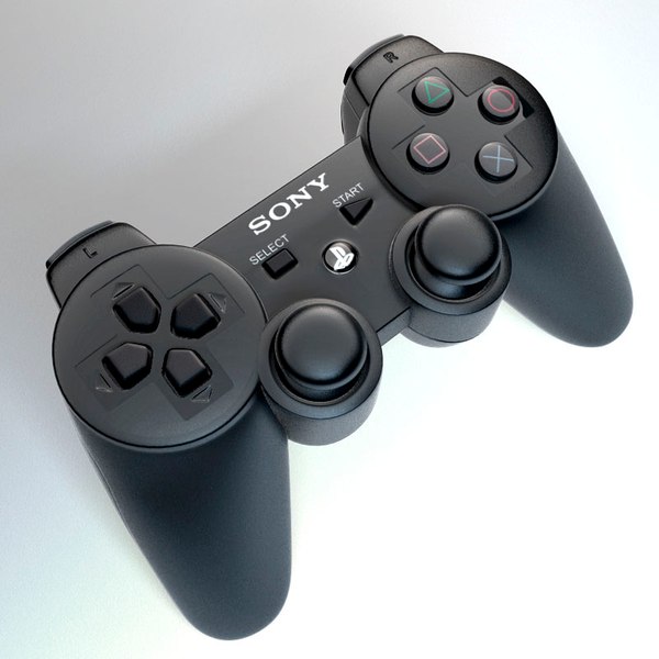 sony joypad modelled ps3 3d max