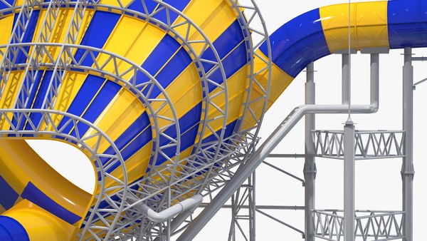 3D giant funnel waterslide water slide model - TurboSquid 1505583