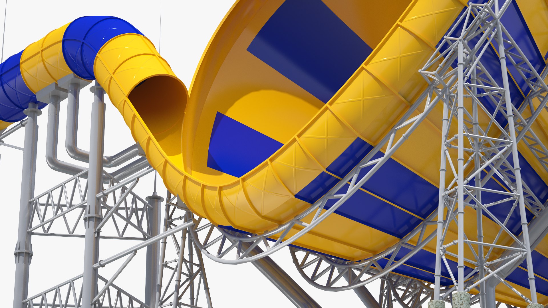 3D Giant Funnel Waterslide Water Slide Model - TurboSquid 1505583