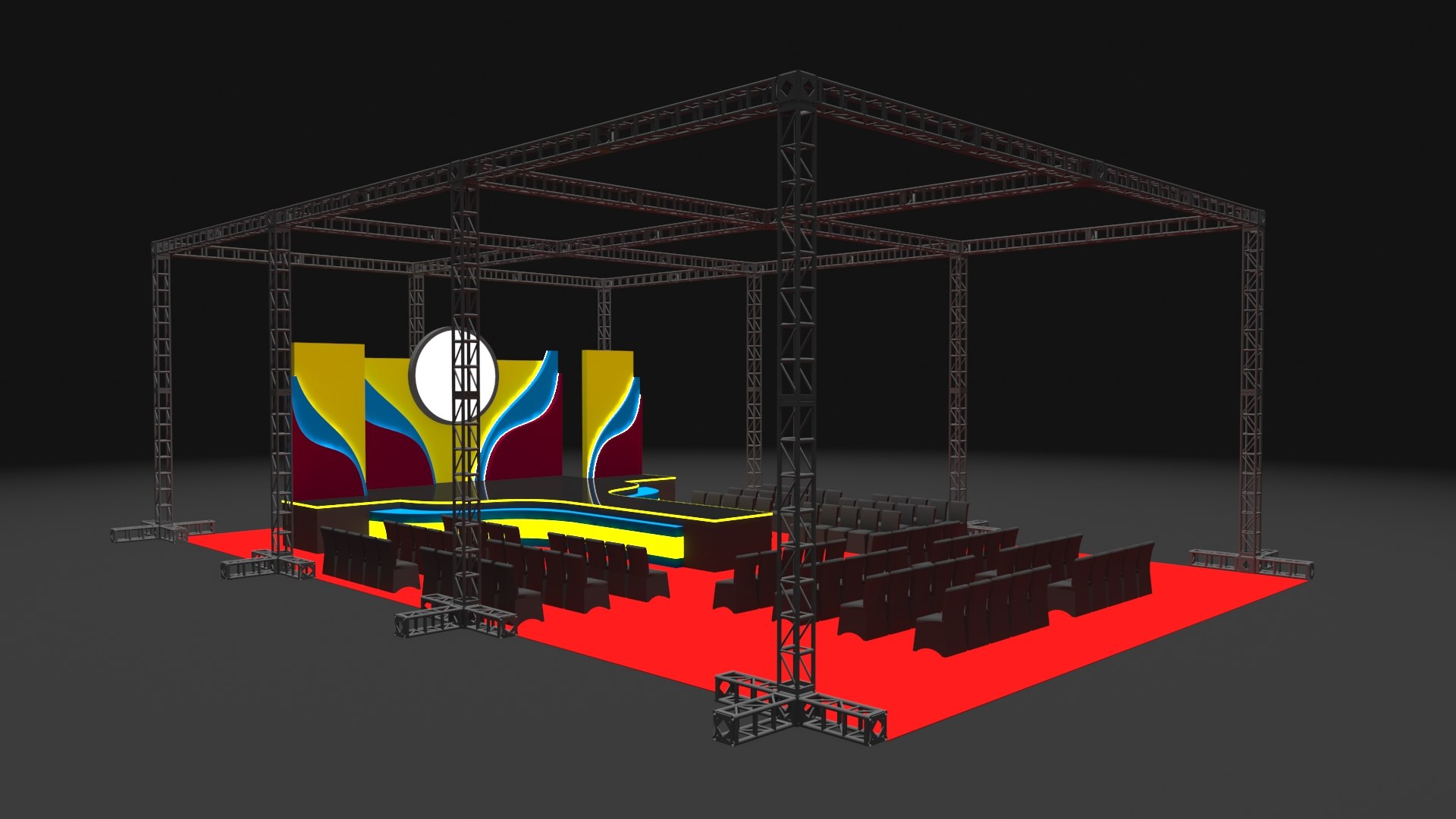 Stage Fashion Show 3D Model - TurboSquid 1938765