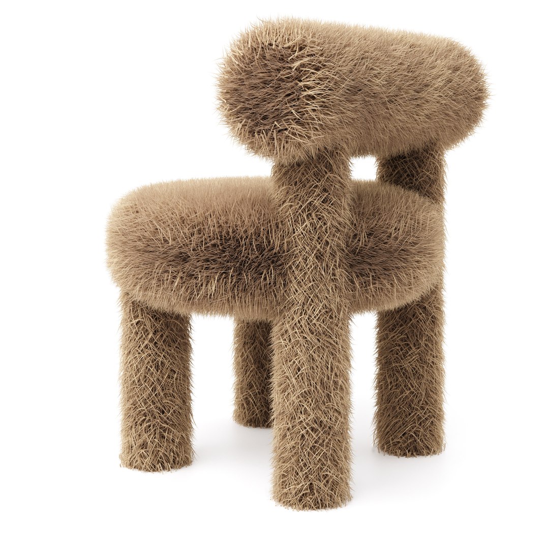 Free Noom Chair Gropius CS1 Fluffy Edition Model - TurboSquid 2271356