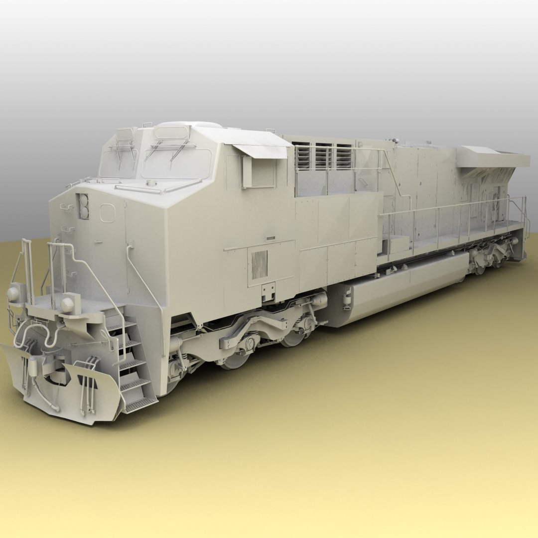 3d Ge Es44ac Locomotive Engines