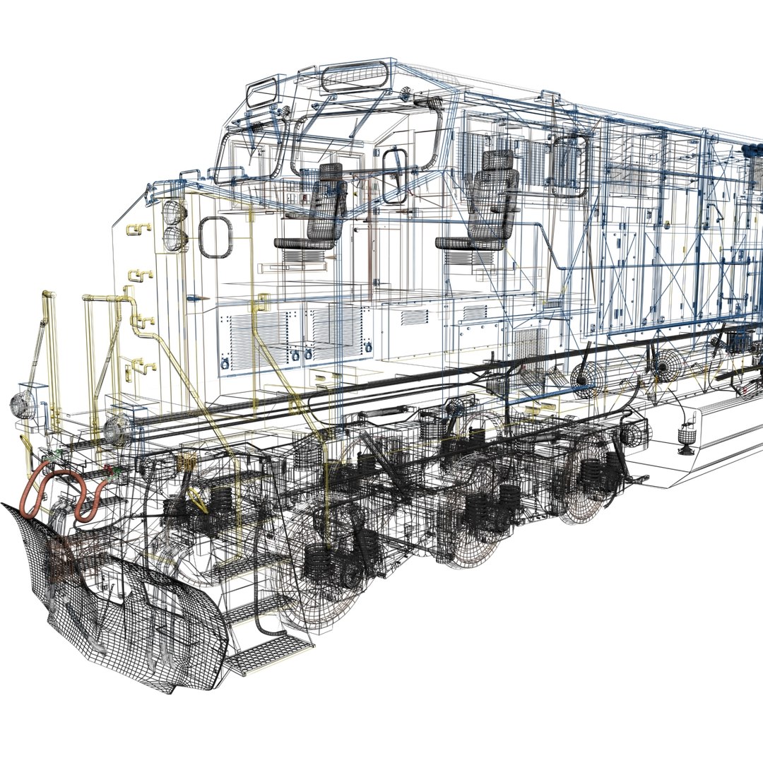 3d Ge Es44ac Locomotive Engines