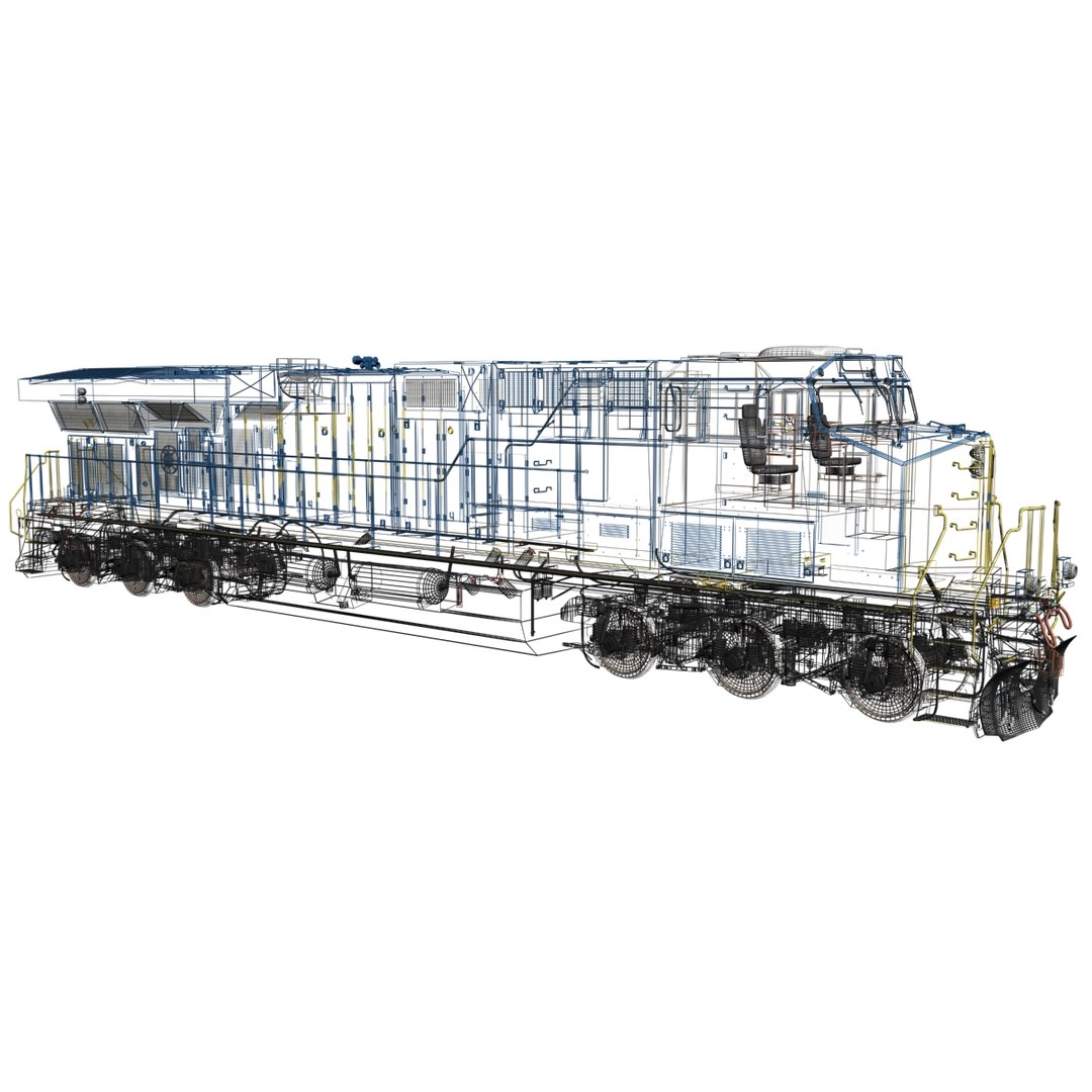 3d Ge Es44ac Locomotive Engines
