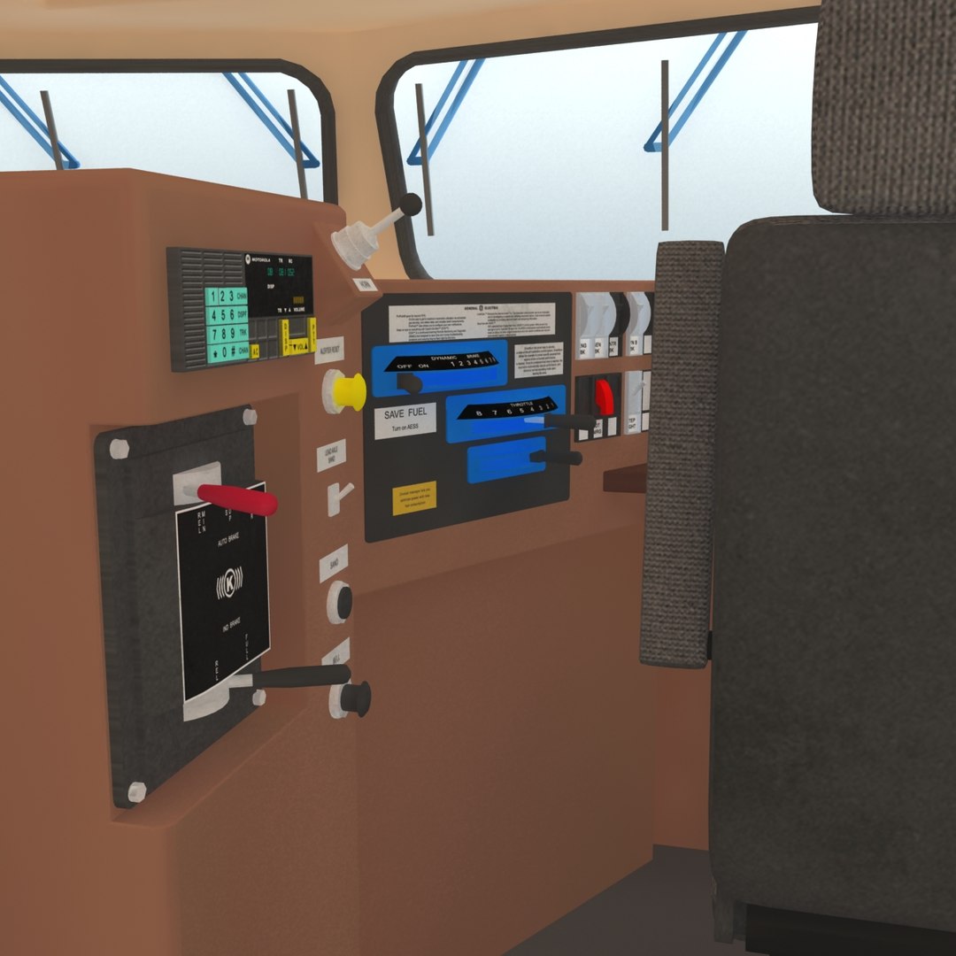 3d Ge Es44ac Locomotive Engines