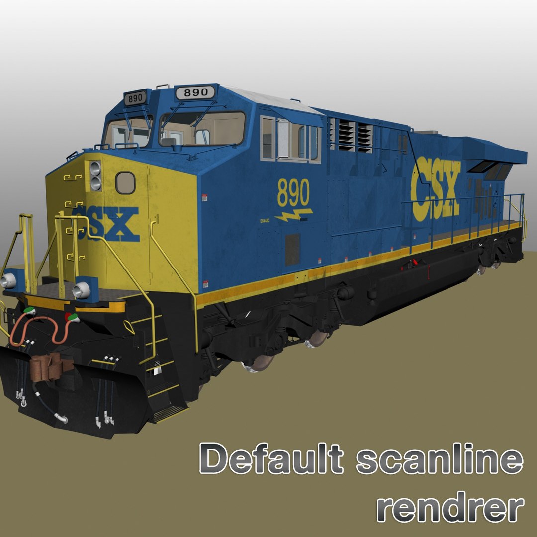 3d Ge Es44ac Locomotive Engines