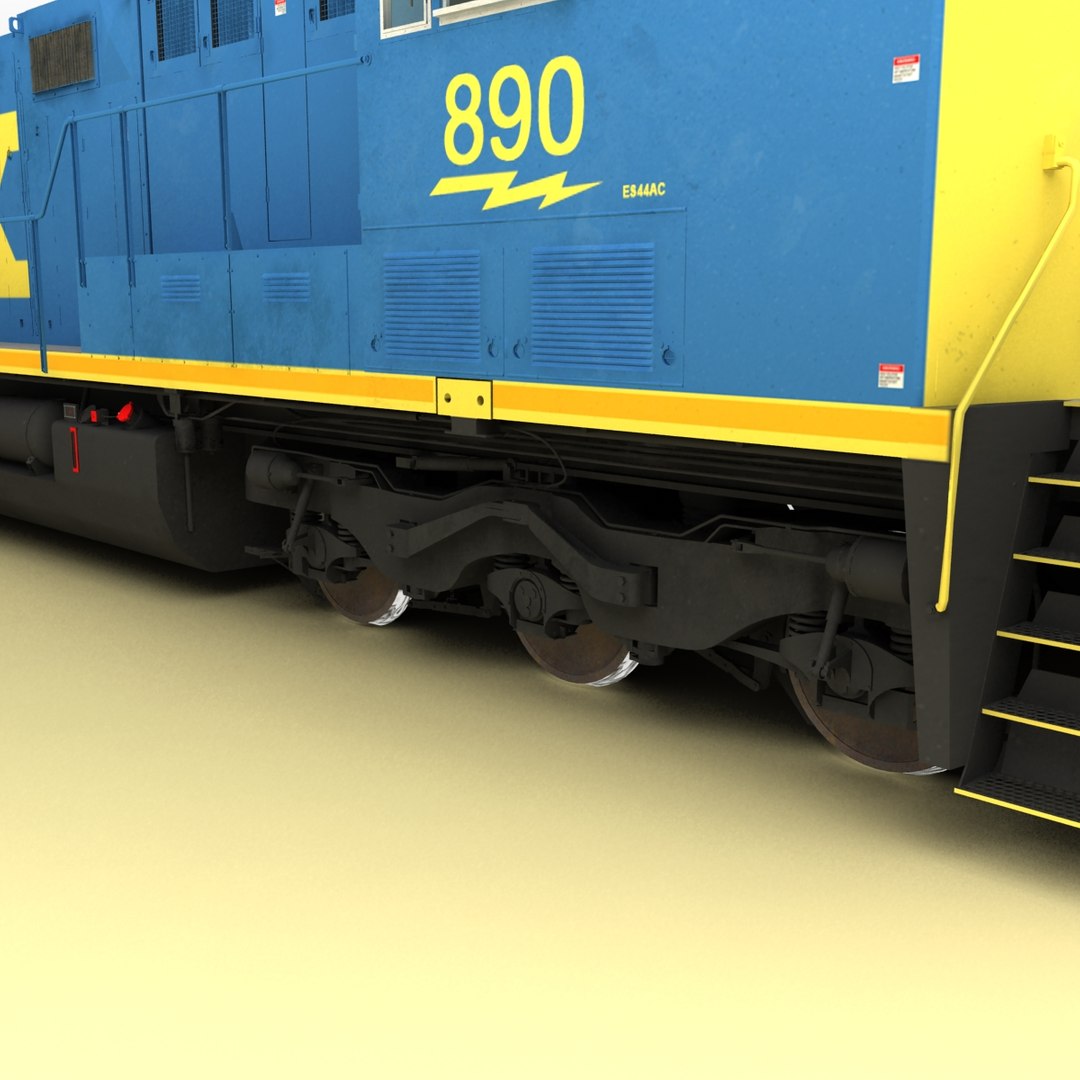 3d Ge Es44ac Locomotive Engines