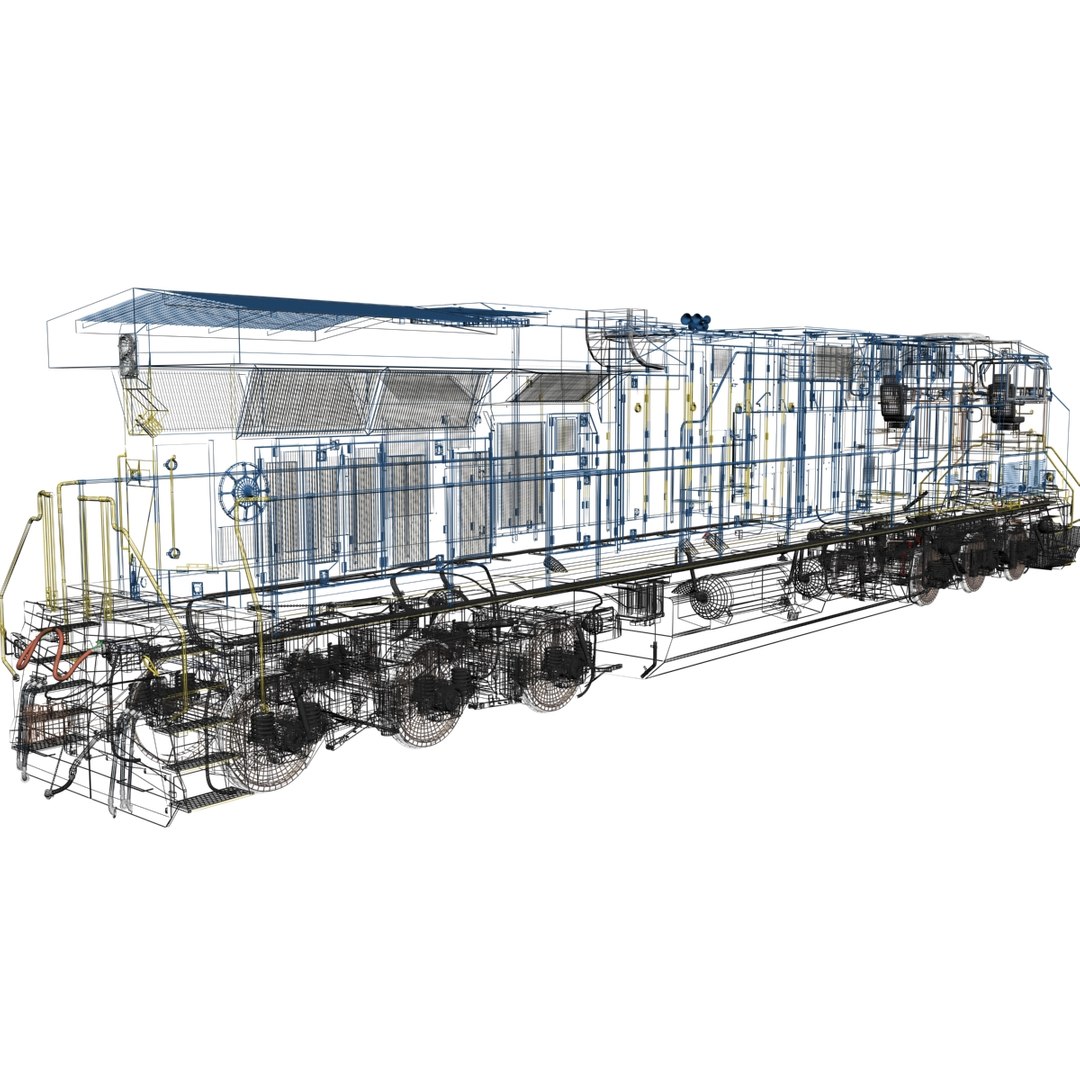 3d Ge Es44ac Locomotive Engines