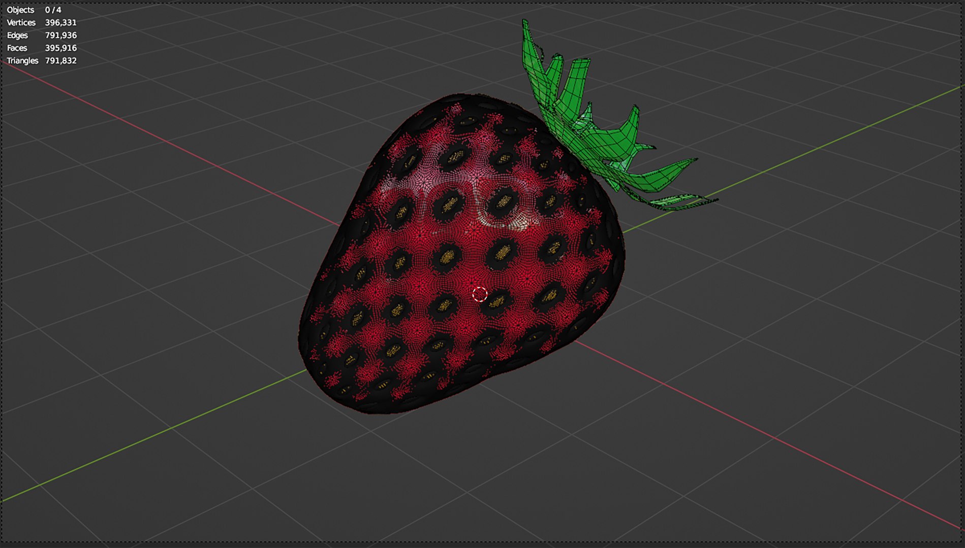 3D Strawberry Icon - TurboSquid 2044244