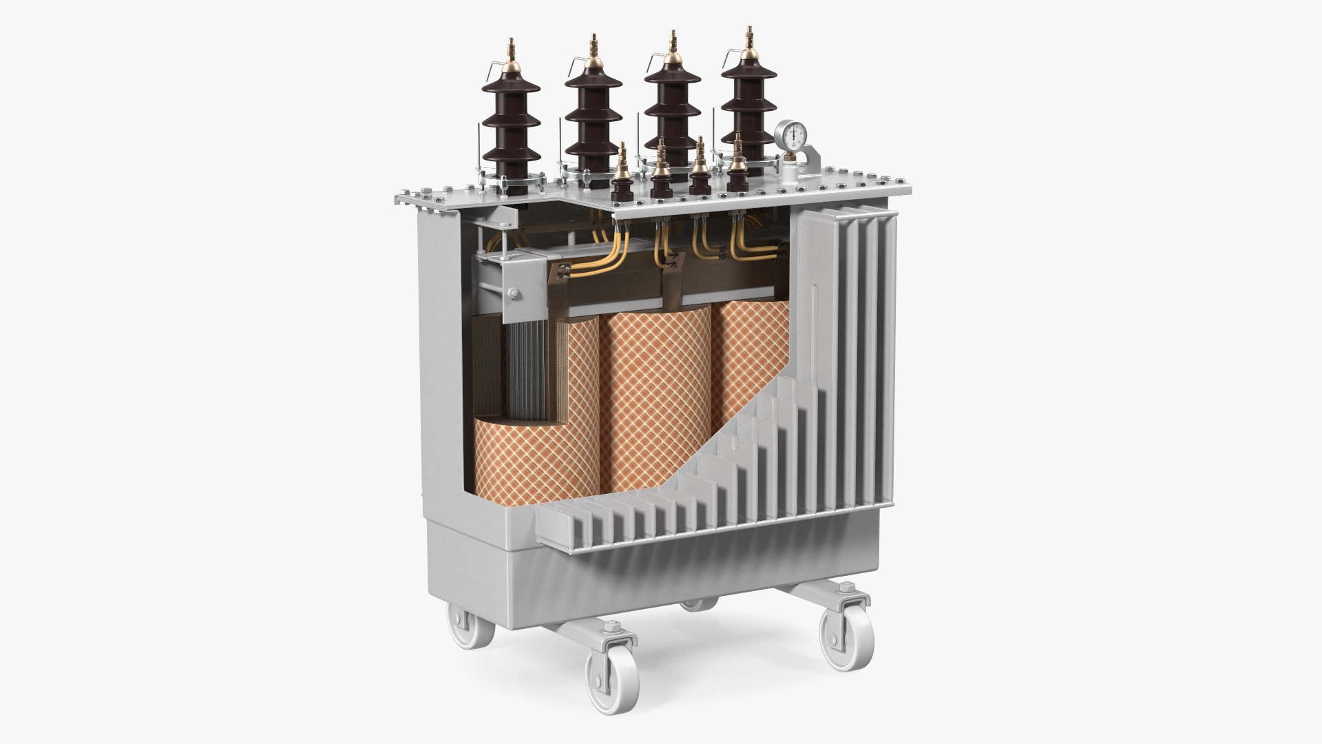 Electrical Transformer Basic Construction 3d Turbosquid 2155809