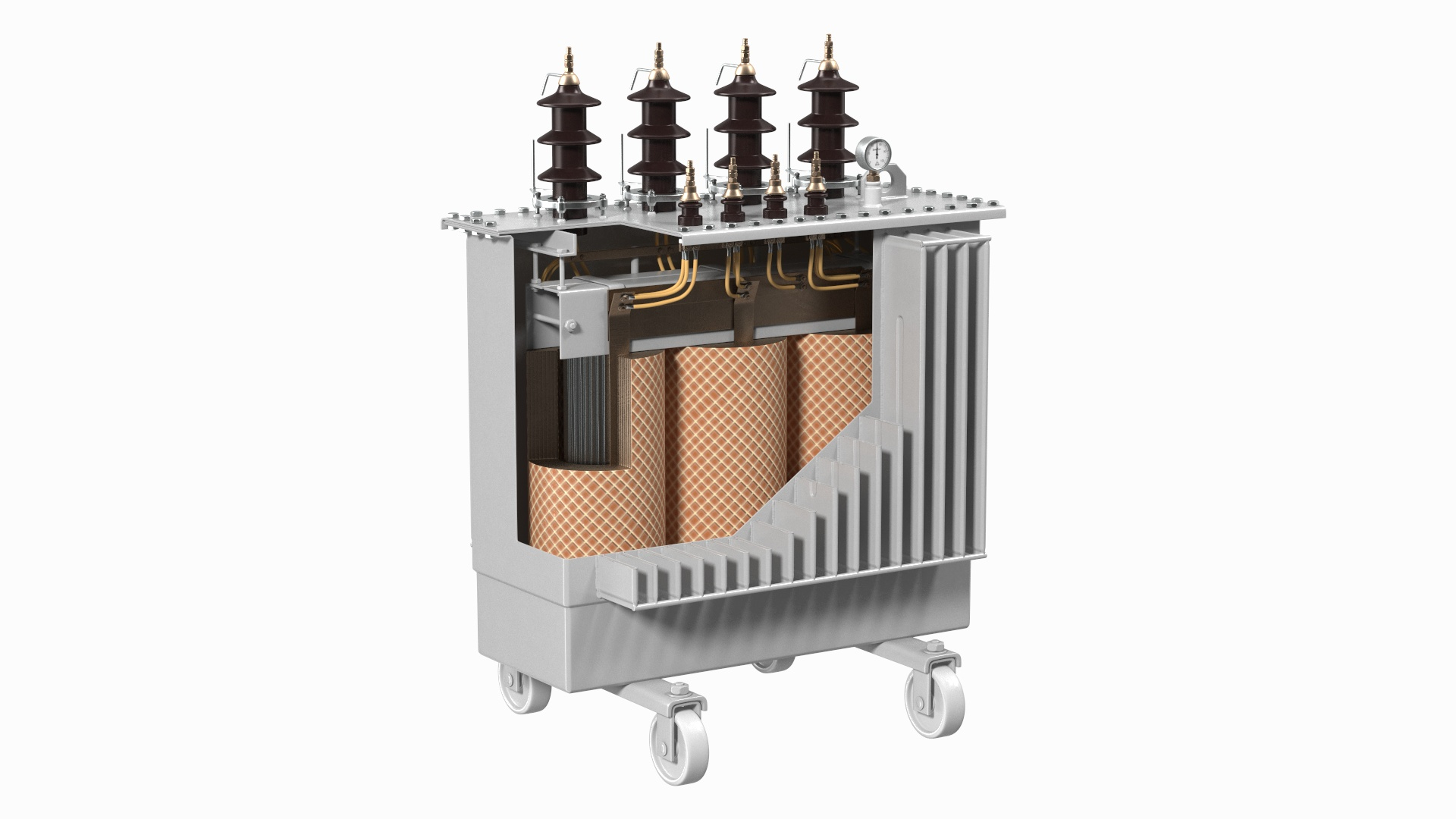Electrical Transformer Basic Construction 3D - TurboSquid 2155809
