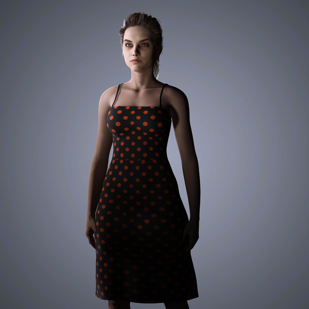 Barbara Palvin Character 3D Model Low-poly 3D Model - TurboSquid 2325365