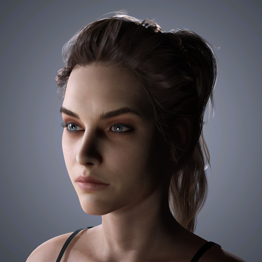 Barbara Palvin Character 3D Model Low-poly 3D Model - TurboSquid 2325365