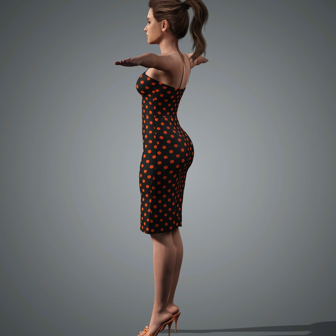 Barbara Palvin Character 3D Model Low-poly 3D Model - TurboSquid 2325365