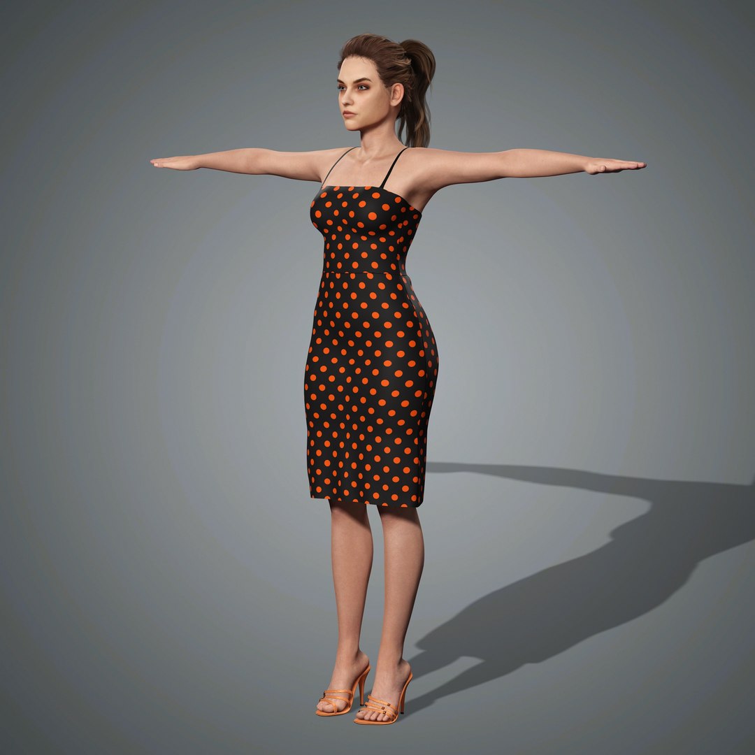 Barbara Palvin Character 3D Model Low-poly 3D Model - TurboSquid 2325365