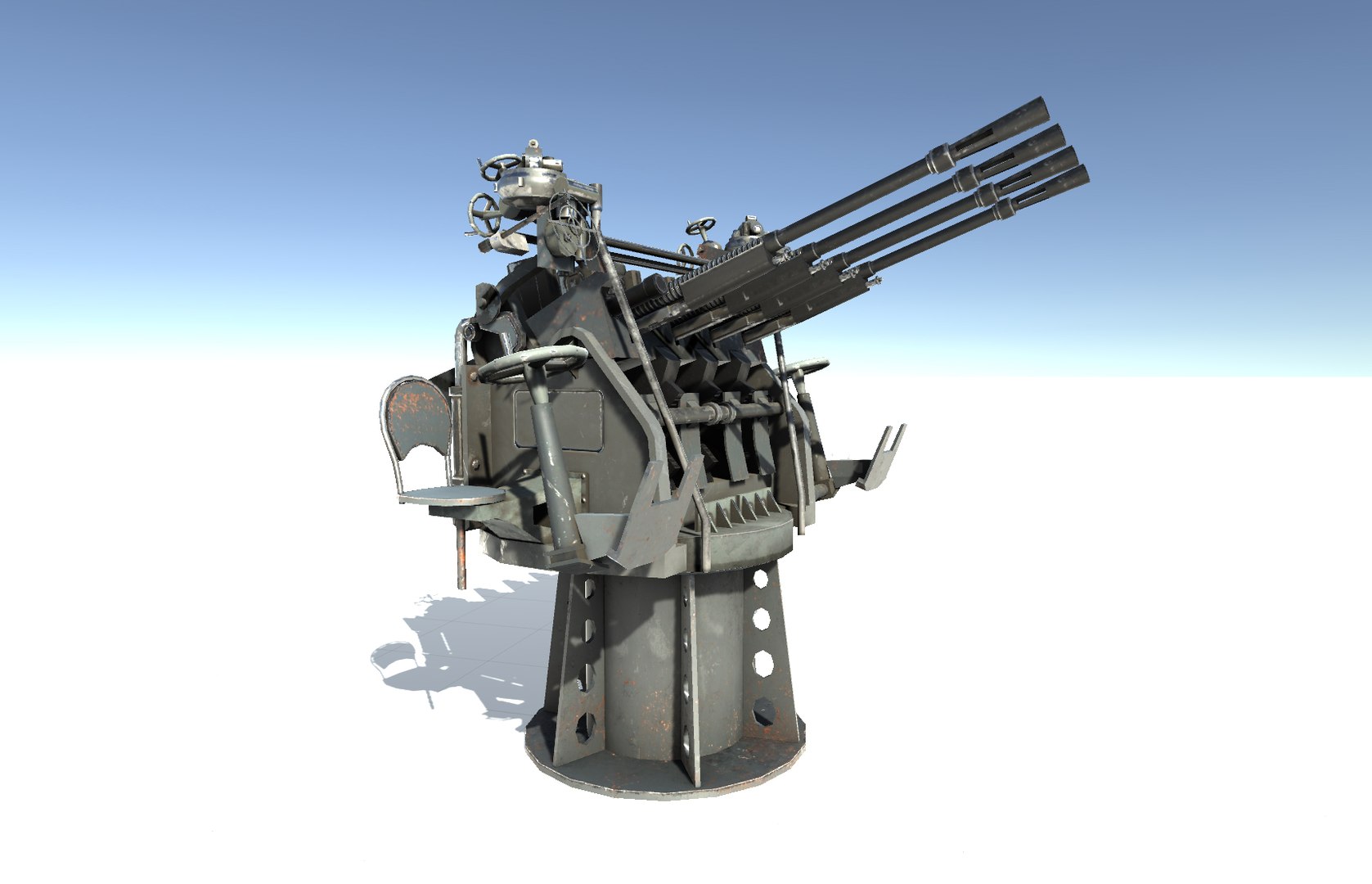 3D Heavy Machine Gun Barrel - TurboSquid 1341718