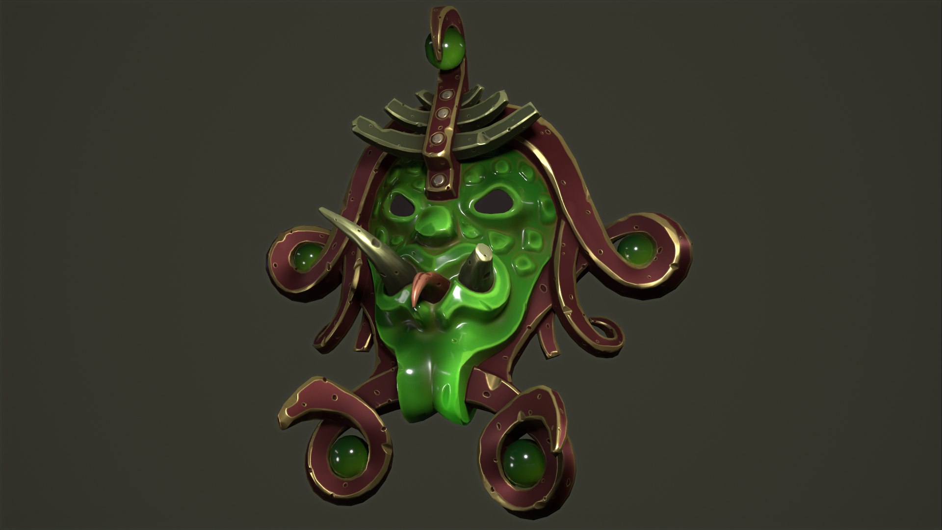 3D Jade Mask - TurboSquid 1878572