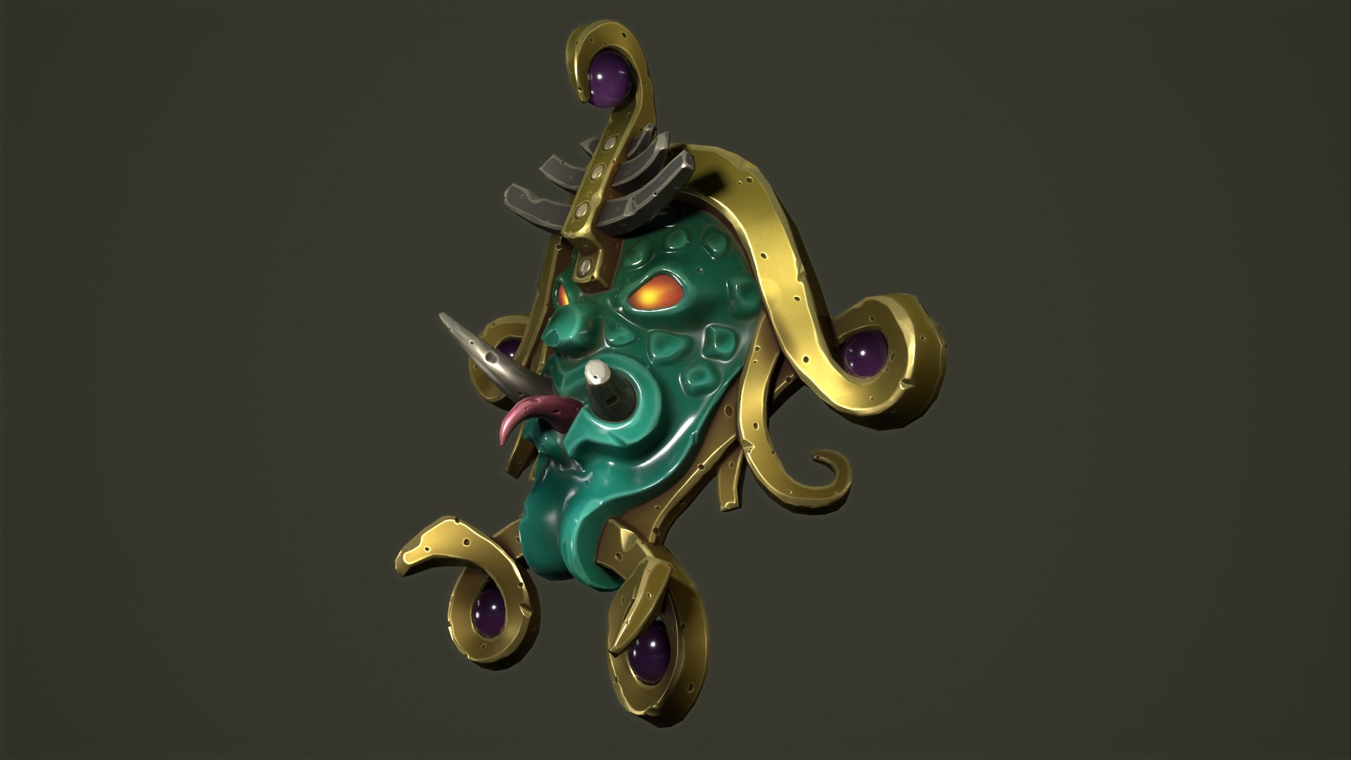 3D Jade Mask - TurboSquid 1878572