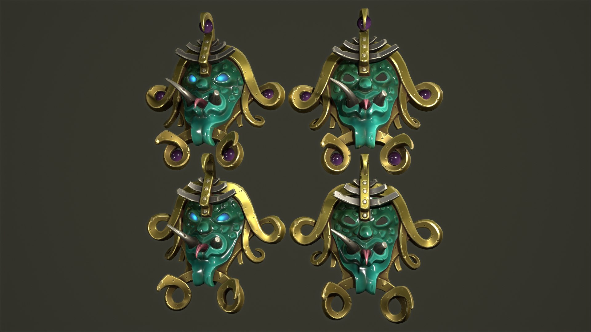 3D Jade Mask - TurboSquid 1878572