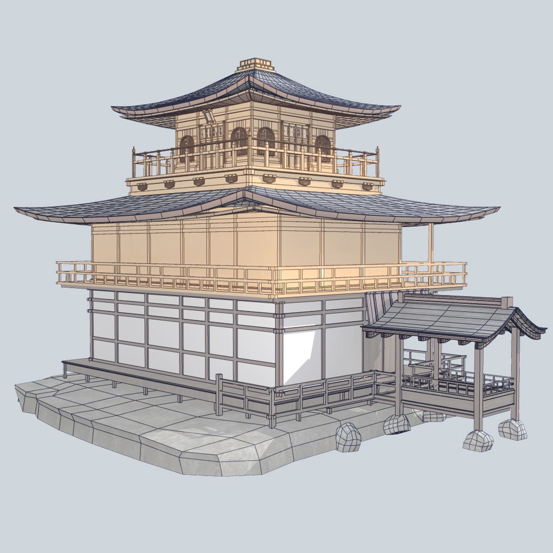 3d Model Japanese Palace