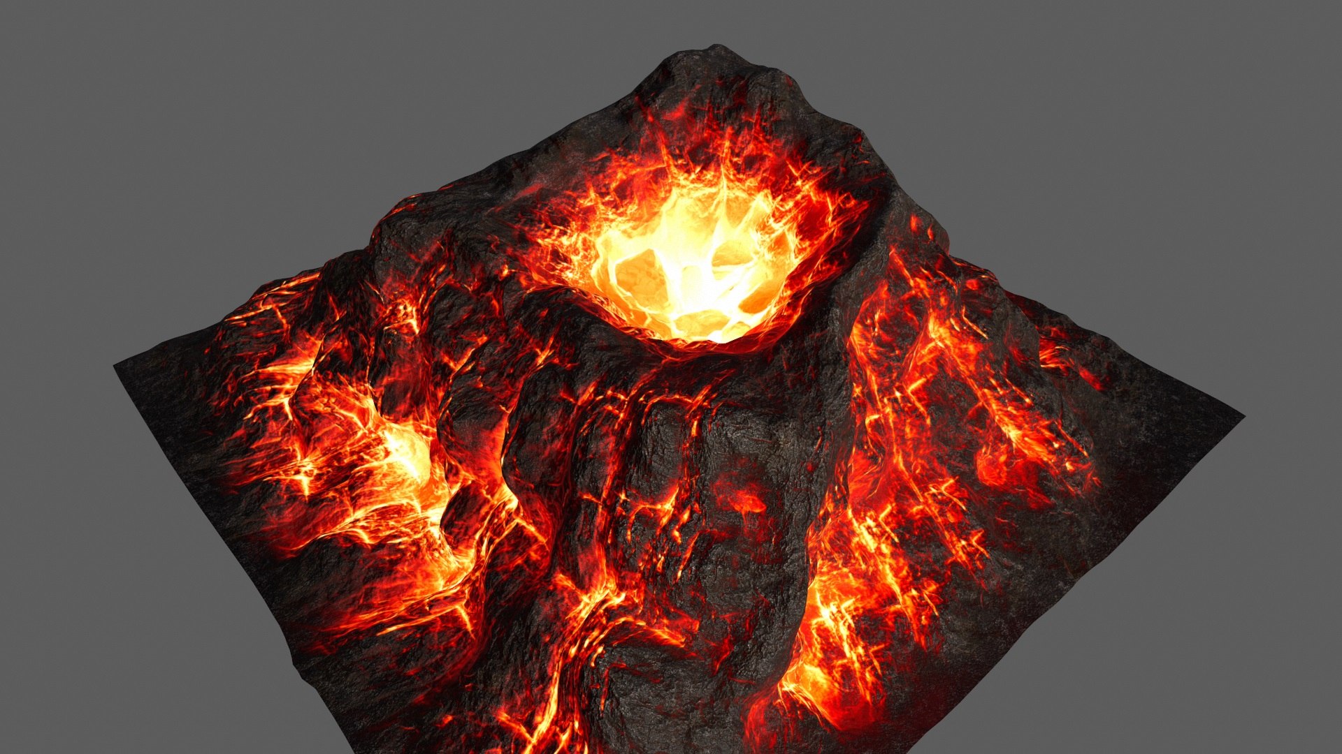 Volcano 3D Model - TurboSquid 1152537