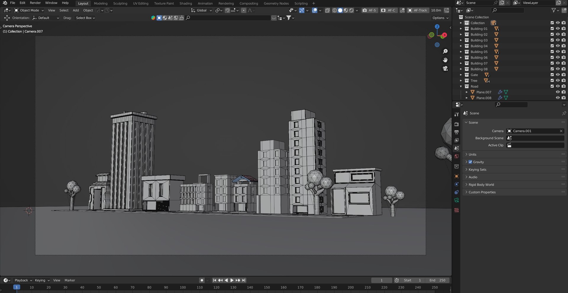 Urban - Low Poly 3d City Building Model Model - TurboSquid 2348529
