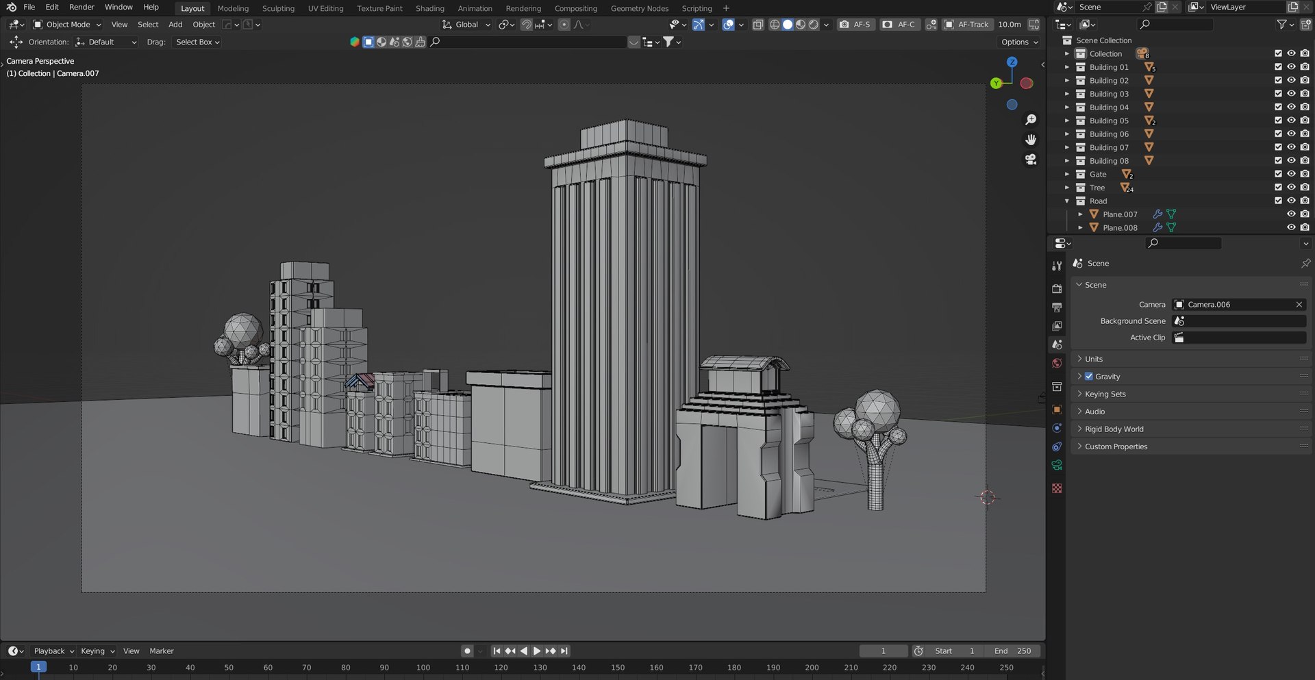 Urban - Low Poly 3d City Building Model Model - TurboSquid 2348529
