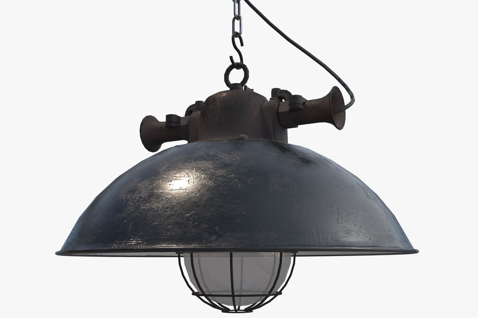 Old Ceiling Industry Lamp lighting pack model - TurboSquid 2068687