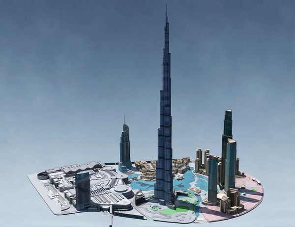 modelo 3d Torre Burj Khalifa - TurboSquid 2066883