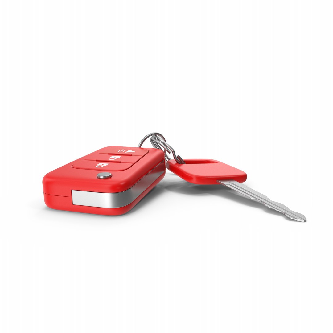 Red Car Keys Model - TurboSquid 2068572