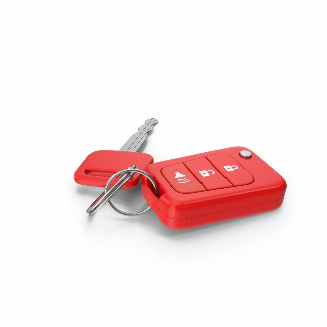 Red Car Keys Model - TurboSquid 2068572