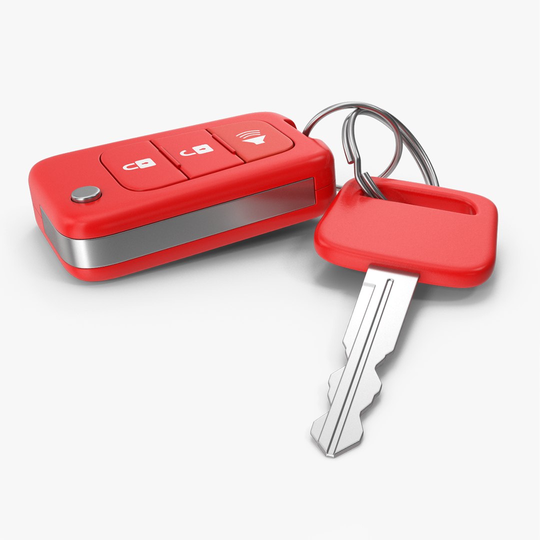3D модель Red Car Keys - TurboSquid 2068572
