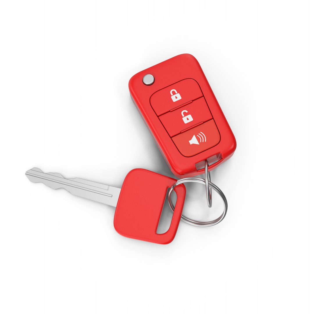Red Car Keys Model - TurboSquid 2068572