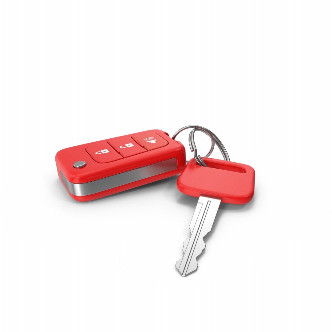 Red Car Keys Model - TurboSquid 2068572