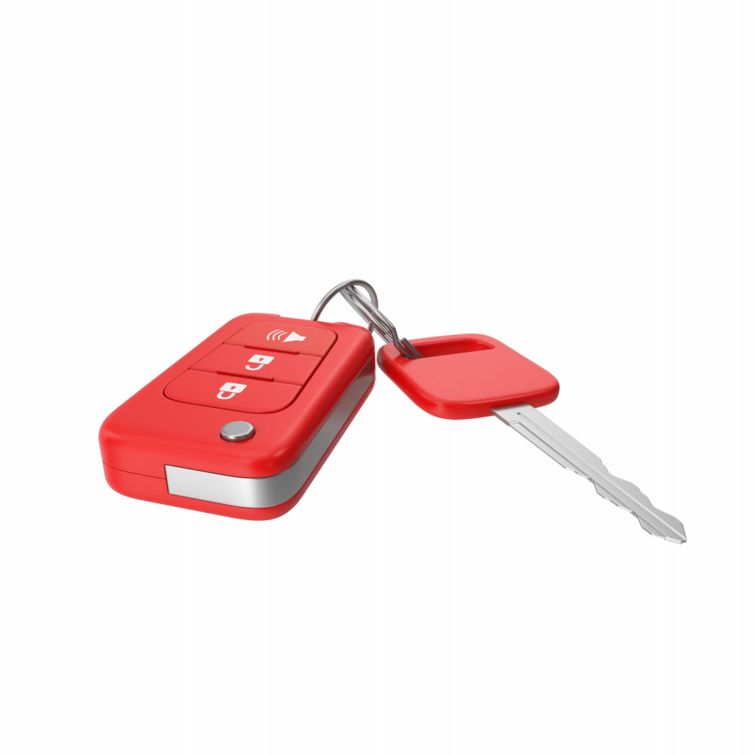 Red Car Keys Model - TurboSquid 2068572