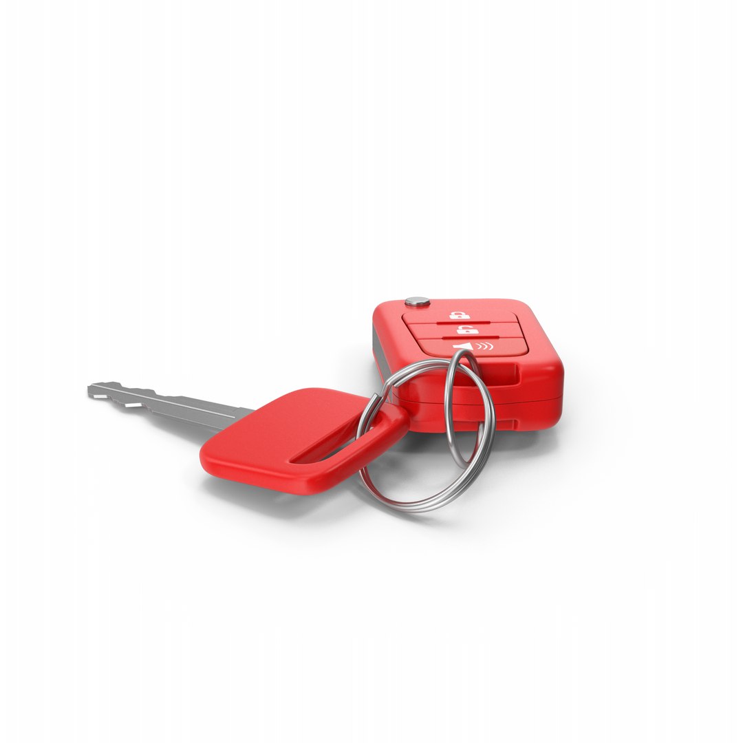 Red Car Keys Model - TurboSquid 2068572