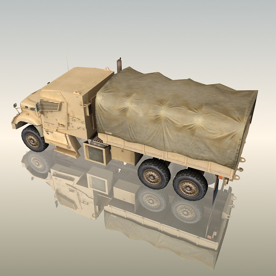 3d Navistar 7000 Mv 6x6 Model