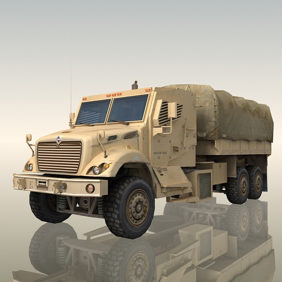 3d Navistar 7000 Mv 6x6 Model
