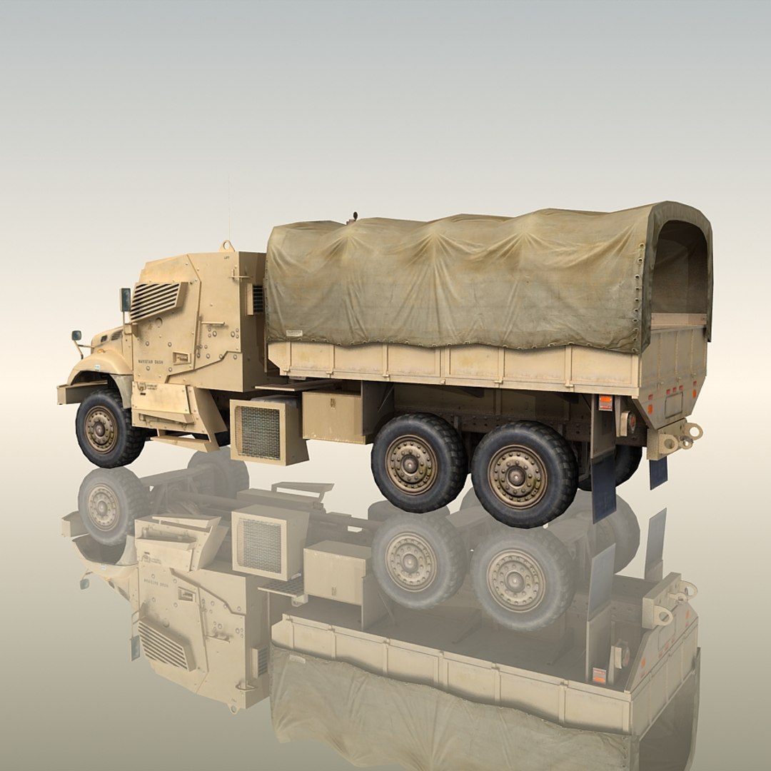 3d Navistar 7000 Mv 6x6 Model
