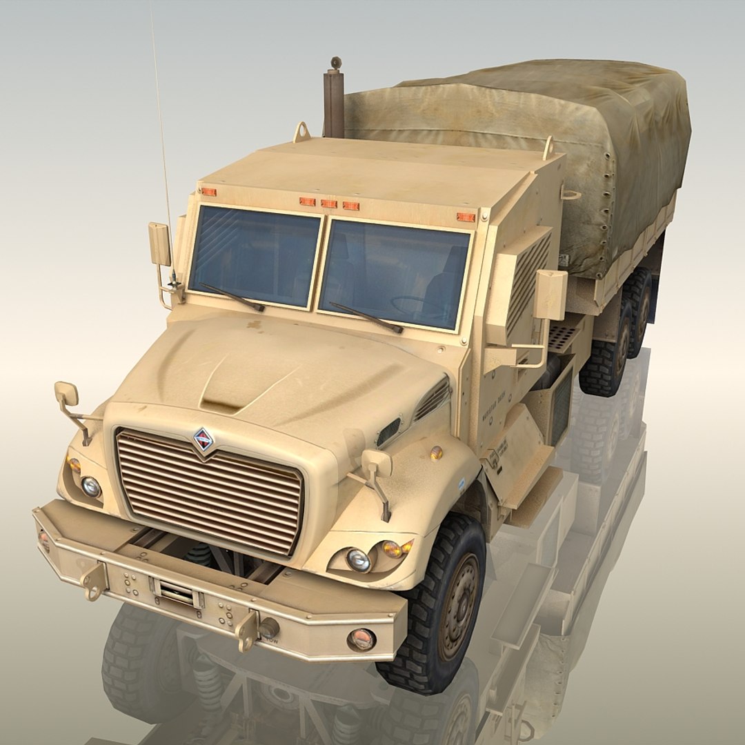 3d Navistar 7000 Mv 6x6 Model