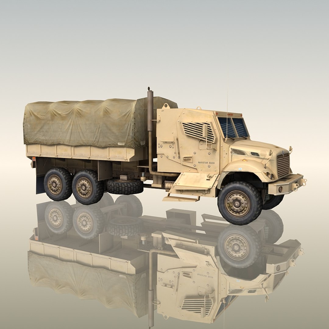 3d Navistar 7000 Mv 6x6 Model
