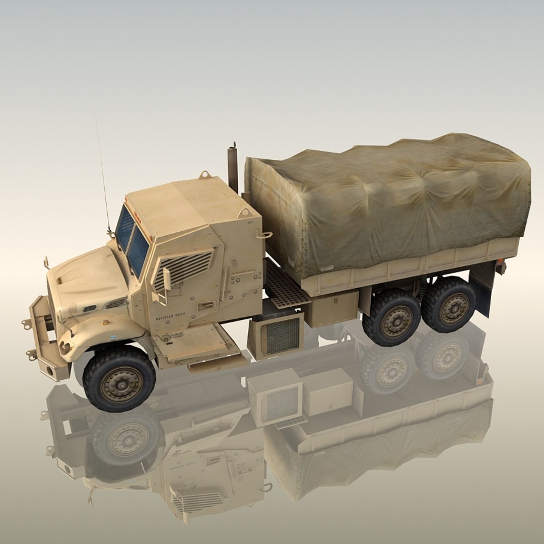 3d Navistar 7000 Mv 6x6 Model
