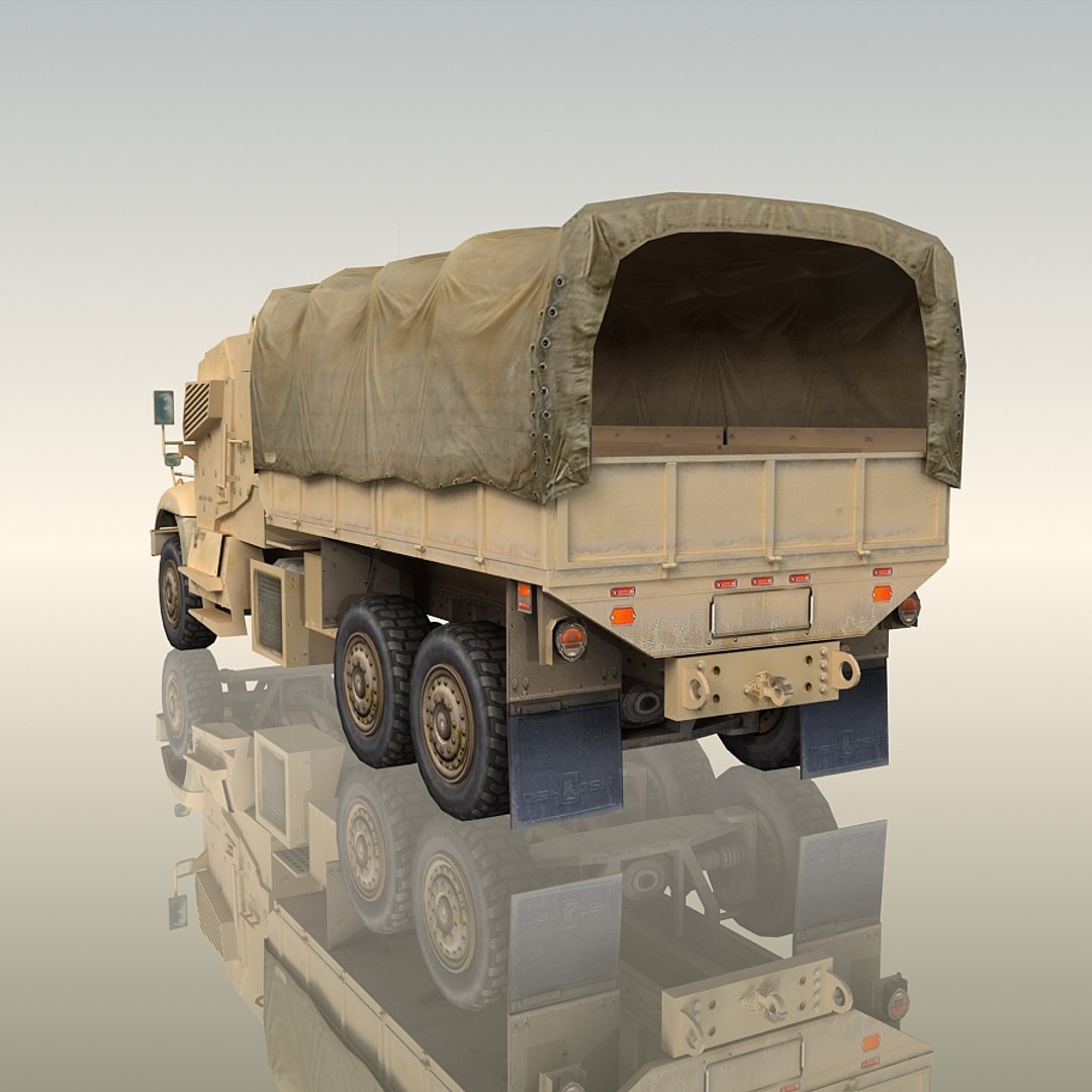 3d Navistar 7000 Mv 6x6 Model