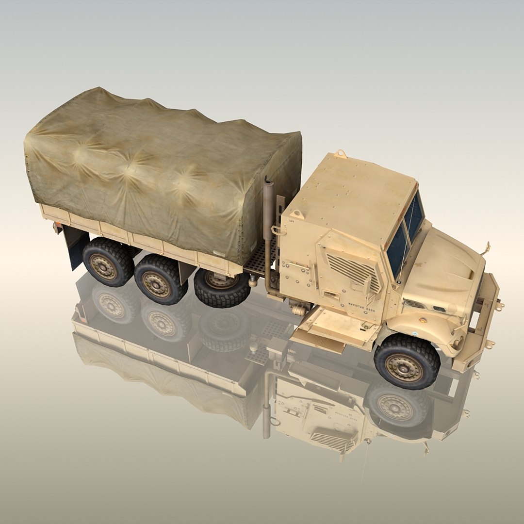 3d Navistar 7000 Mv 6x6 Model