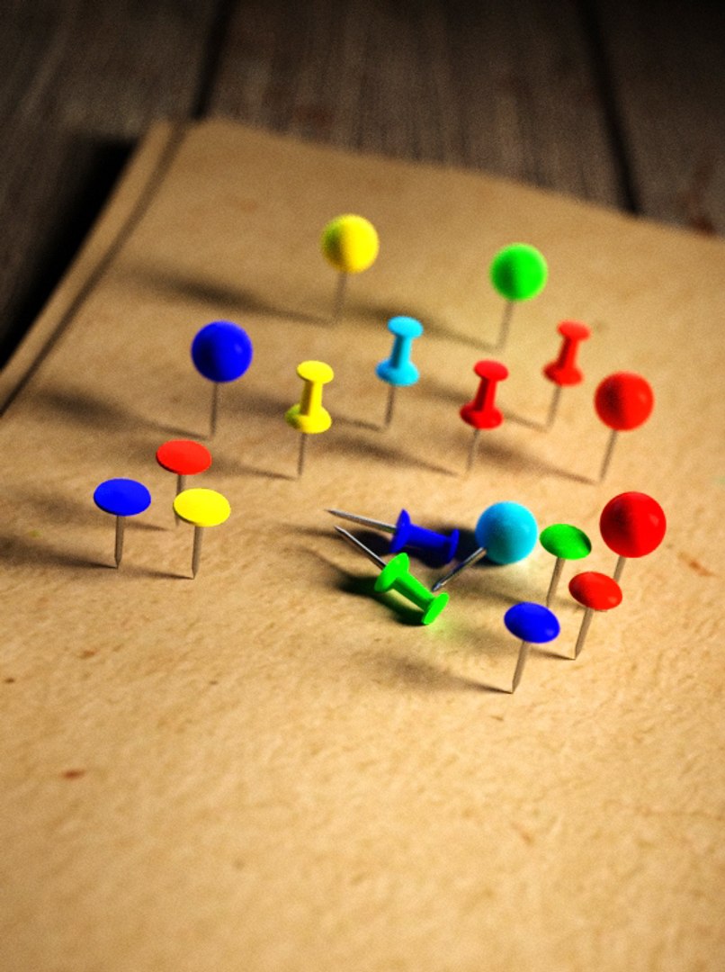 3D Office Pin - TurboSquid 1506195