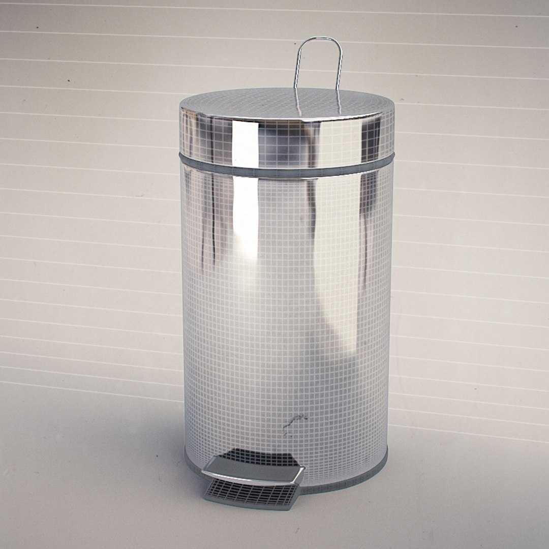 dustbin metal 3d model