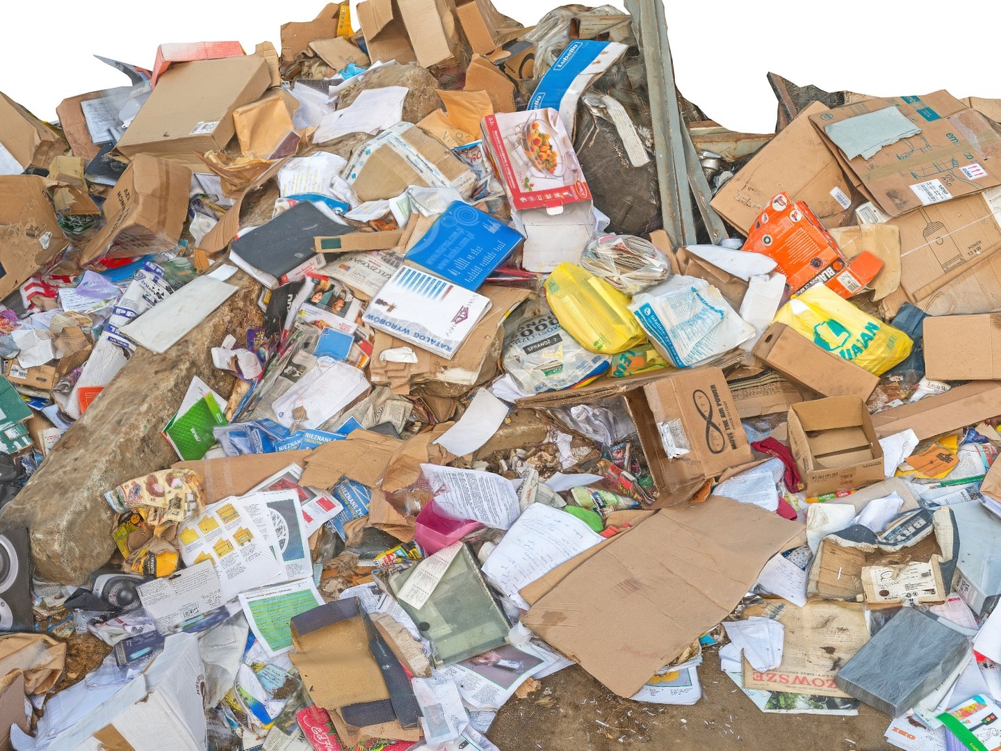 Wastepaper Garbage 3D Model - TurboSquid 1221983