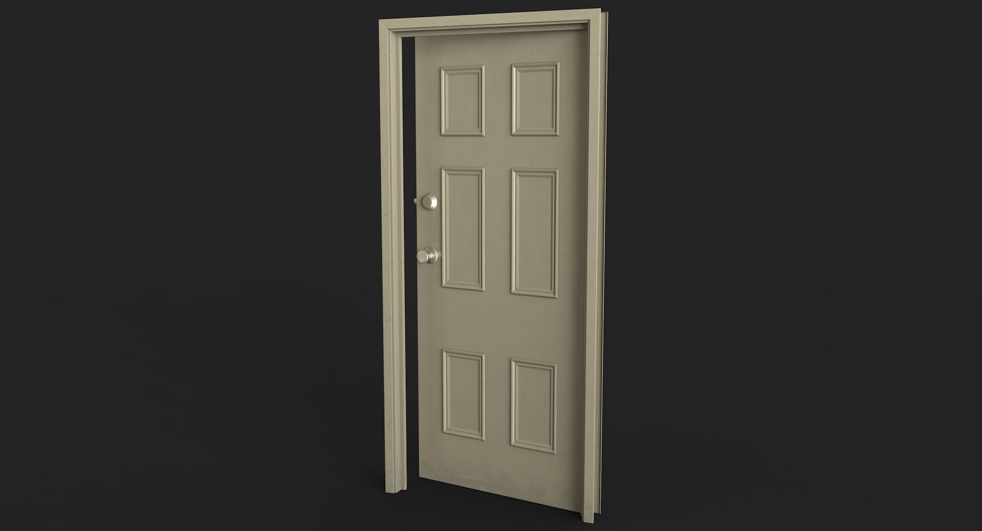 3D model realistic door ready - - TurboSquid 1273596